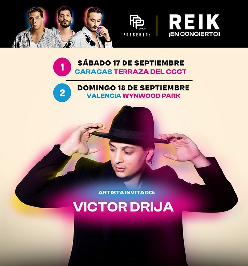 Víctor Drija acompañará a Reik en sus conciertos